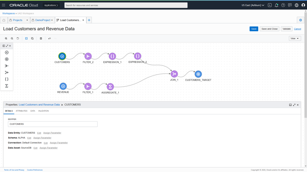 Data Integration Data Flow Designer Tour